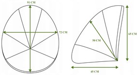 Podsedák do zahradního křesla 91x72 cm - šedý