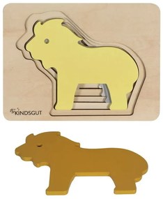 Dřevěné dětské puzzle Kindsgut Lion