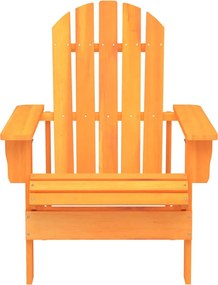 Zahradní židle Adirondack masivní jedlové dřevo oranžová 315878
