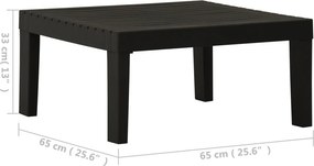 vidaXL Zahradní stolek k lehátku plast [315851] Barva: Bílá