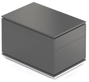 Kontejner Creator 90,4 x 53,6 cm, 2-modulový - levý, bílá / antracit