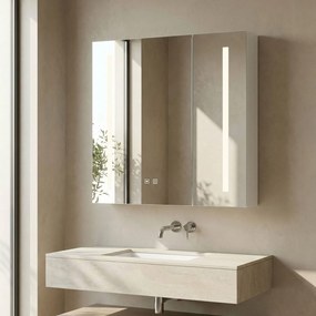 Rea Rea, Zrcadlová skříňka s LED osvětlením M1015-60 60x65, REA-M0102