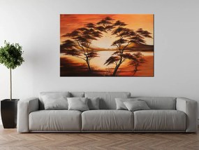 Gario Ručně malovaný obraz Krásná Afrika Rozměry: 120 x 80 cm