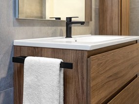 Sapho BELLA 400 x 25 x 70 mm FA311B držák ručníků černá mat