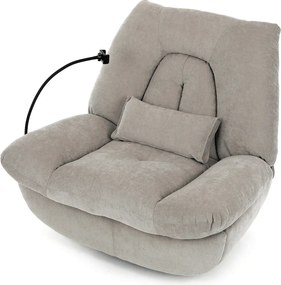 Elektrické polohovací TV křeslo RELAXME - béžová látka