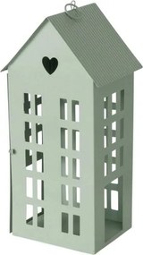 Kovová lucerna Domek 35 cm