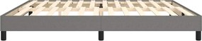 Rám postele s boxspringem tmavě šedý 200 x 200 cm textil 3120541