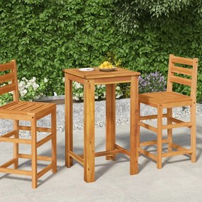 Zahradní barový stůl 60 x 60 x 105 cm masivní akáciové dřevo