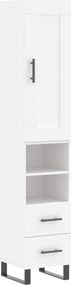 vidaXL Skříň highboard 34,5 x 34 x 180 cm kompozitní dřevo [3200281] Barva: Bílá