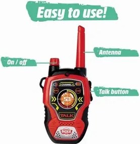 Dickie Vysílačky Walkie Talkie Fun 16 cm 2 ks v setu / 2,4 GHz / dosah