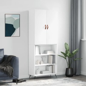 Skříň highboard bílá 69,5 x 34 x 180 cm kompozitní dřevo 3196043