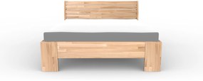 Masivní postel CURYCH - Solwo Design Dřevo a odstín oleje: DUB Cink - Olej odstín DO203, Rozměr spací plochy: 200x200