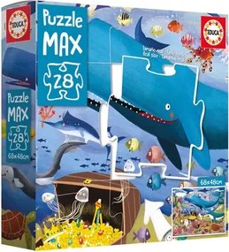 EDUCA Puzzle Podvodní svět / 28 dílků / 68 x 48 cm