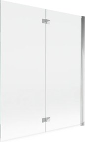 Mexen Mist sprchová zástěna 2-dílná pravá 140 x 150 cm, transparentní, chrom - 8A9-140-002-01-00-P