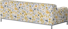 Potah na pohovku IKEA  Kramfors 3-místná barva žlutá látka pletený vzor, vzorované