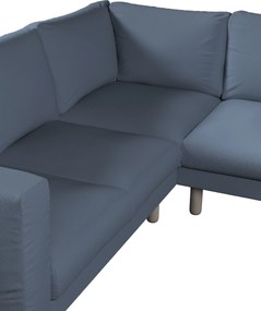 Potah na pohovku IKEA Norsborg rohová 4-místná barva modrá látka pletený vzor