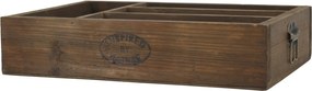 Box na příbory se 4 přihrádkami z borovicového dřeva Nature – 40*27*8,5 cm