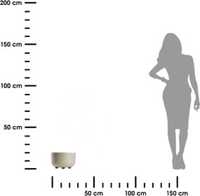 Plastový květináč na nožičkách TERRA 17x26,9 cm - výběr z 5 provedení