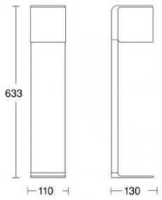 Steinel 055486 - LED Venkovní lampa se senzorem CUBO LED/9,5W/230V IP44