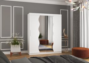ADRK Furniture Posuvná skříň s zrcadlem KANSAS 180 ADRK-SW-KAN-W-180