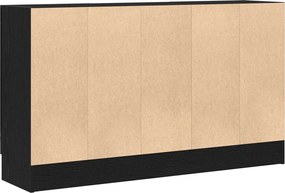 vidaXL Příborník 120 x 30,5 x 70 cm kompozitní dřevo [862522] Barva: Černá