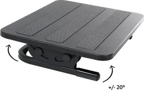 Podnožka MC-831 černá / Ergonomická podnožka / nastavitelný sklon / no