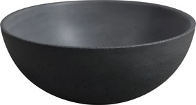 Sapho Sapho, MINOR betonové umyvadlo na desku, průměr 26cm, antracit, MR26016