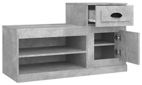 Botník betonově šedý 100 x 42 x 60 cm kompozitní dřevo - Default Title
