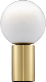 Bílá/ve zlaté barvě skleněná stolní lampa (výška 35,5 cm) Vita – Nova Luce