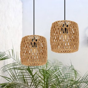 Toolight, závěsné svítidlo 1xE27 APP1252-1CP, hnědá-černá, OSW-40121