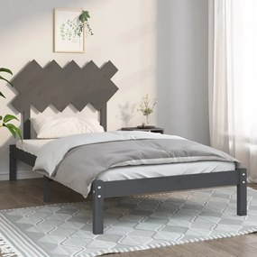 vidaXL Rám postele 100 x 200 cm masivní dřevo [3104859] Barva: Šedá