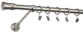 Kovová garnýže jednořadá Capri stříbrná 19mm délka: 2,4m