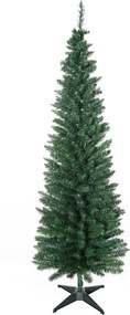 HOMCOM Vánoční stromek 390 špiček zelený Ø 55 x H180 cm