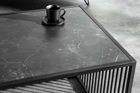 Designový konferenční stolek Haines 100 cm vzor mramor
