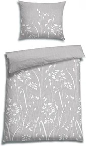 Florella Saténové povlečení Bree Silber Satin Rozměr: 70x90 + 140x200 cm