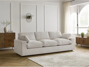 Béžová manšestrová pohovka 250 cm Belair – Bobochic Paris