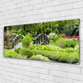 akrylový obraz Botanická Zahrada Most Umění 125x50 cm