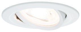 Paulmann 93466 LED Nova round, kulatá bodovka v bílé úpravě, 1x6,5W LED 2700K GU10, 3 krokové stmívání, prům.8,4cm