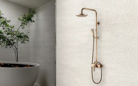 Nástěnný sprchový systém ELITE EDITION BSE1508 v provedení starožitná mosaz a dalších barevných variantách