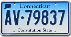 Americká SPZ Connecticut Constitution State AV-79837