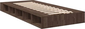 Rám postele hnědý dub 90 x 200 cm kompozitní dřevo 3280523