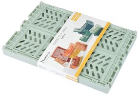 Plastový úložný box v mentolové barvě 21x14.5x8 cm – Homéa