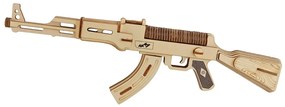 Woodcraft Dřevěné 3D puzzle Samopal AK47