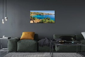 Obrazy na plátně Španělsko pobřeží moře město 140x70 cm