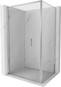 Mexen Exo, skládací sprchová kabina, dveře 120 cm + boční stěna 110 cm, transparentní sklo, chrom, 816-120-110-01-00