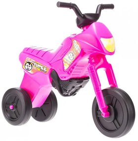 Teddies Odrážedlo Enduro menší Růžové + černá kola