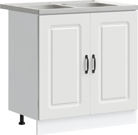 Kuchyňská skříň Kalmar Bílá 80 x 46 x 81,5 cm Kompozitní dřevo 3315001