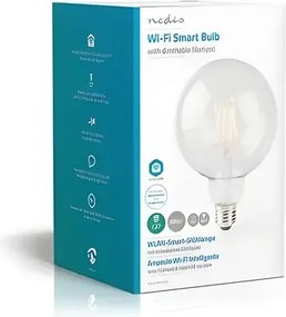 Nedis SmartLife LED žárovka / Wi-Fi / E27 / 500 lm / 5 W / Teplá bílá