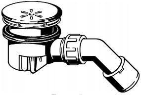 Viega Tempoplex, sifon pro sprchové vaničky o průměru 90 mm 6956EX, chromová, 364786