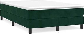 Rám postele s boxspringem tmavě zelená 120 x 200 cm samet 3120763